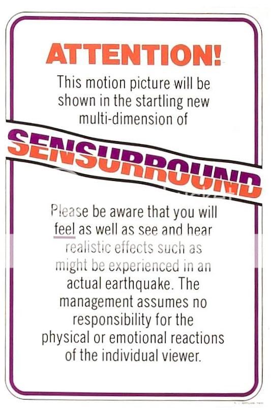 The SENSURROUND Movies and their Scores – General Discussion – Film ...